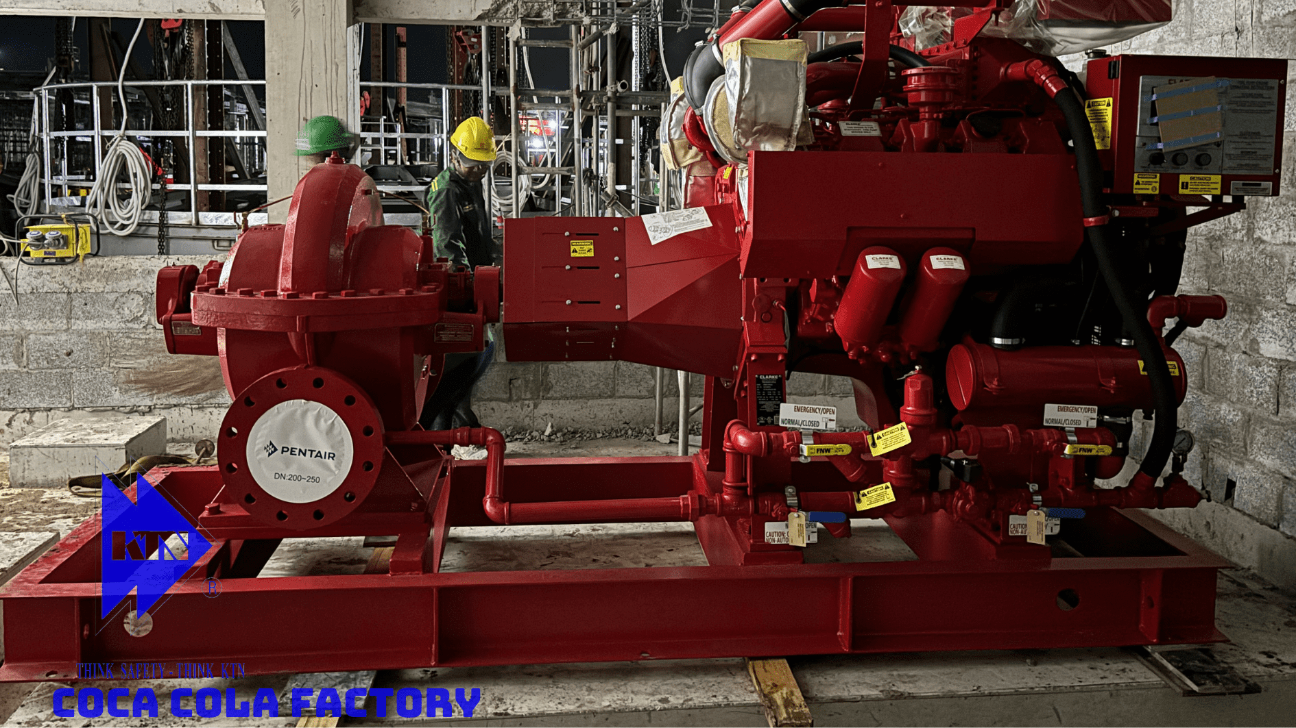 KTN SUCCESSFULLY DELIVER FIRE PUMP FOR COCA COLA FACTORY IN LONG AN - KTN