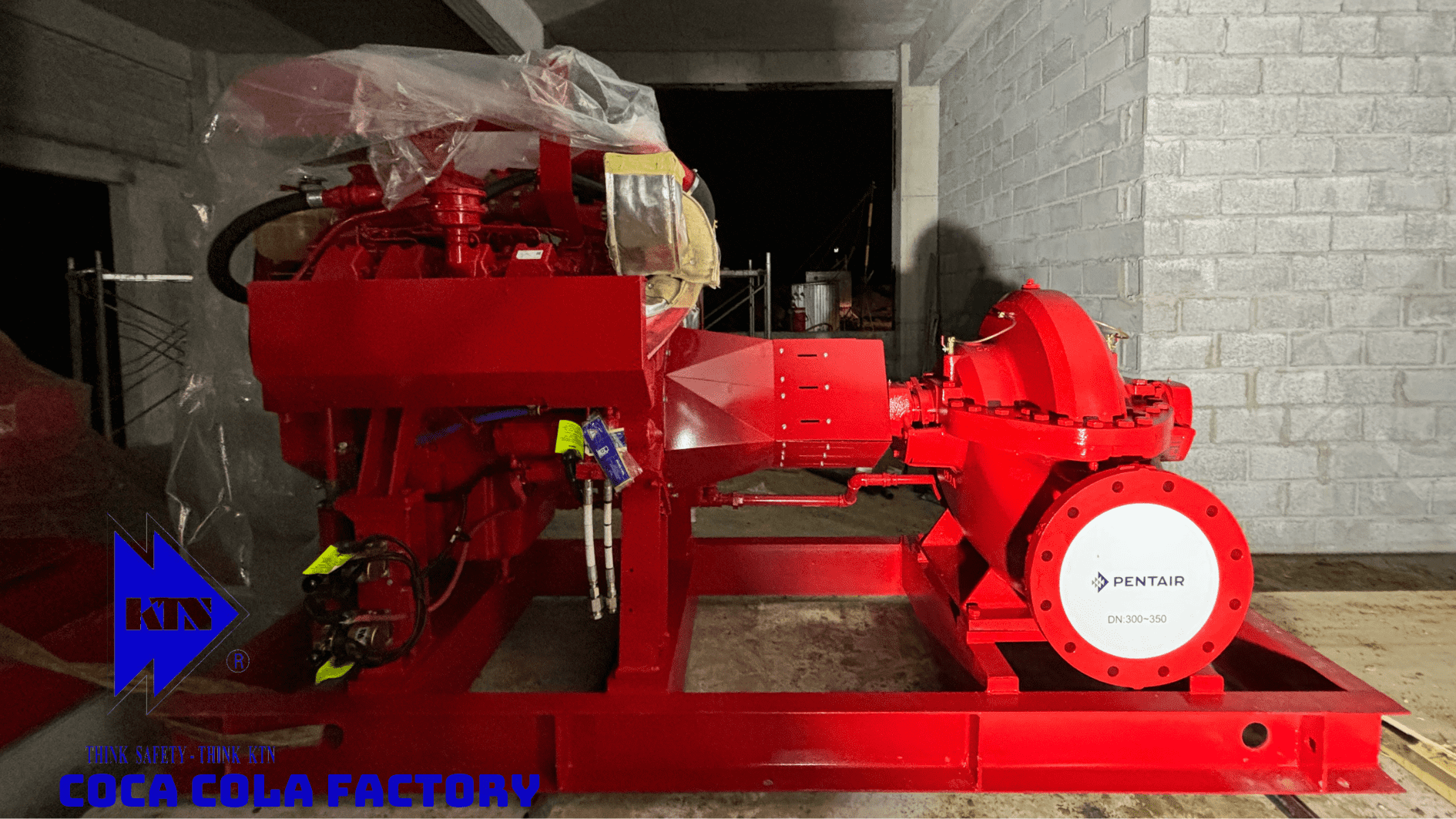 KTN SUCCESSFULLY DELIVER FIRE PUMP FOR COCA COLA FACTORY IN LONG AN - KTN