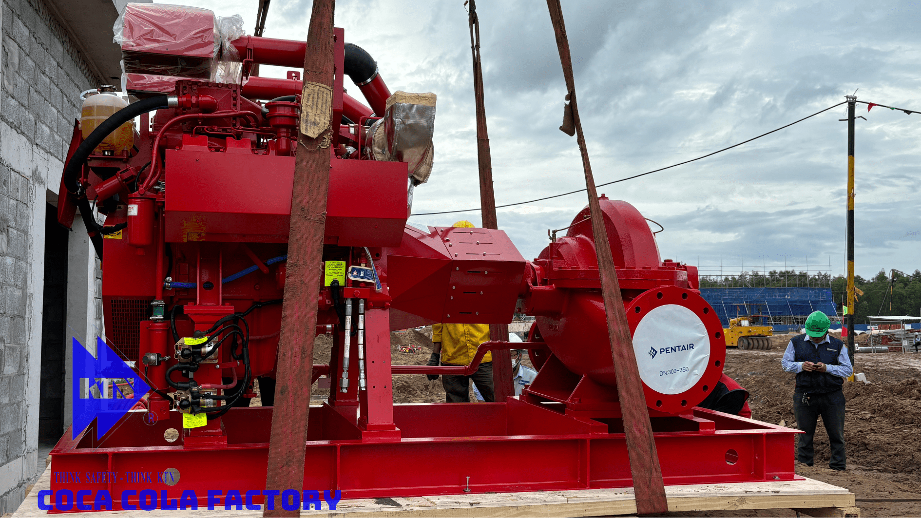 KTN SUCCESSFULLY DELIVER FIRE PUMP FOR COCA COLA FACTORY IN LONG AN - KTN