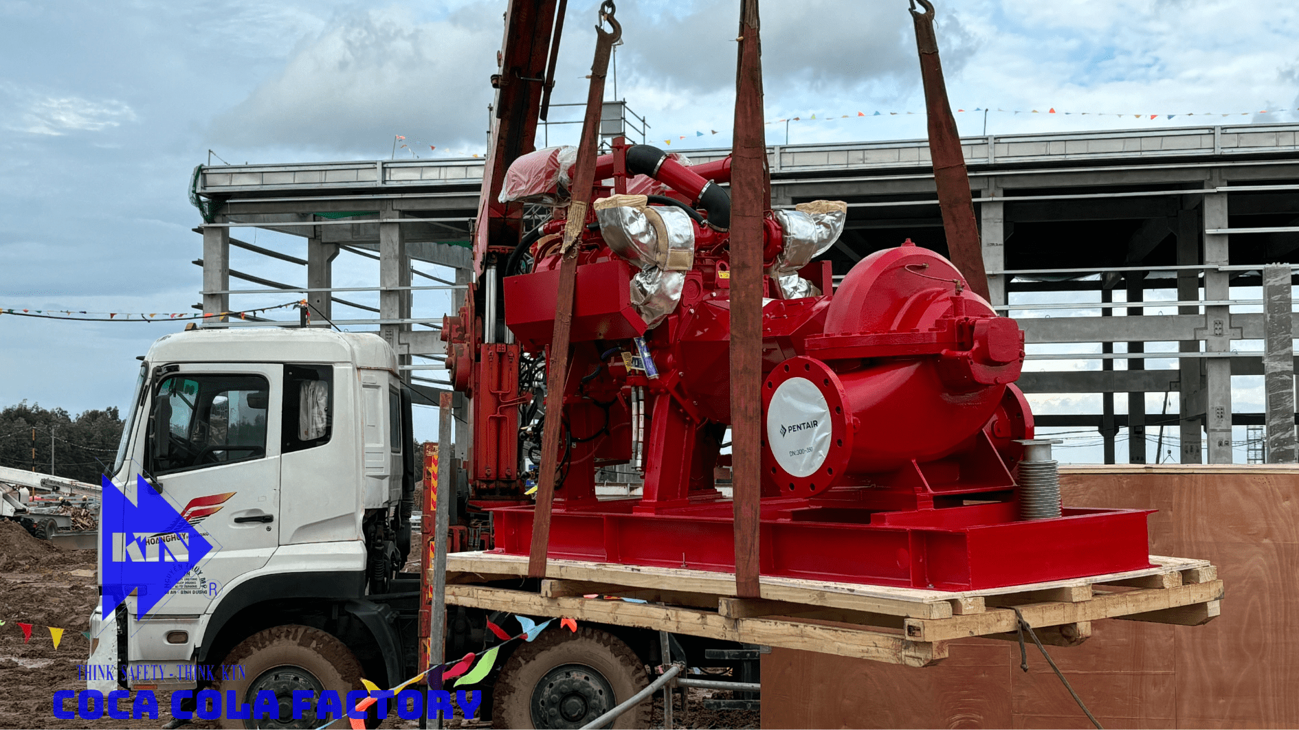 KTN SUCCESSFULLY DELIVER FIRE PUMP FOR COCA COLA FACTORY IN LONG AN - KTN